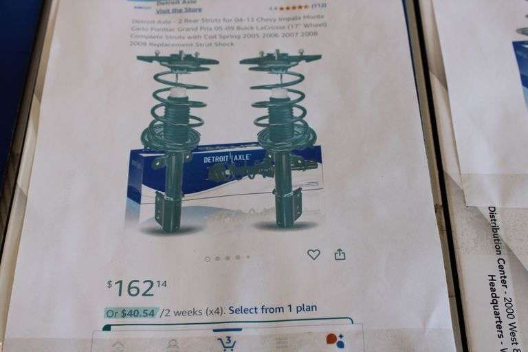 Detroit Axel Full set of Struts - Lee Real Estate & Auction Service