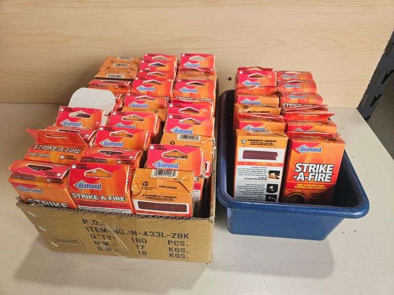 (2) Boxes of "Strike-a-Fire" - Lee Real Estate & Auction Service