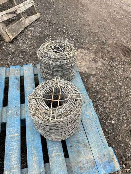 (2) Rolls of Barbed Wire - Lee Real Estate & Auction Service