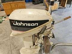 Johnson 15-hp Outboard Motor - Lee Real Estate & Auction Service