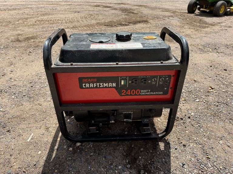 Craftsman 2400 Watt Generator - Lee Real Estate & Auction Service