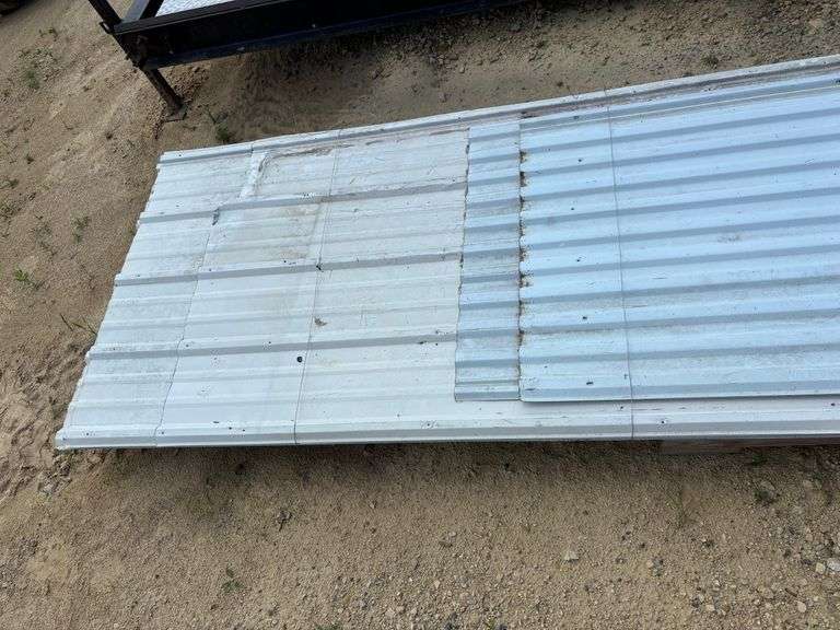 (13+/-) Sheets of Used Shed Steel - Lee Real Estate & Auction Service