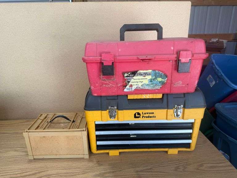 (3) Plastic Toolboxes - Lee Real Estate & Auction Service