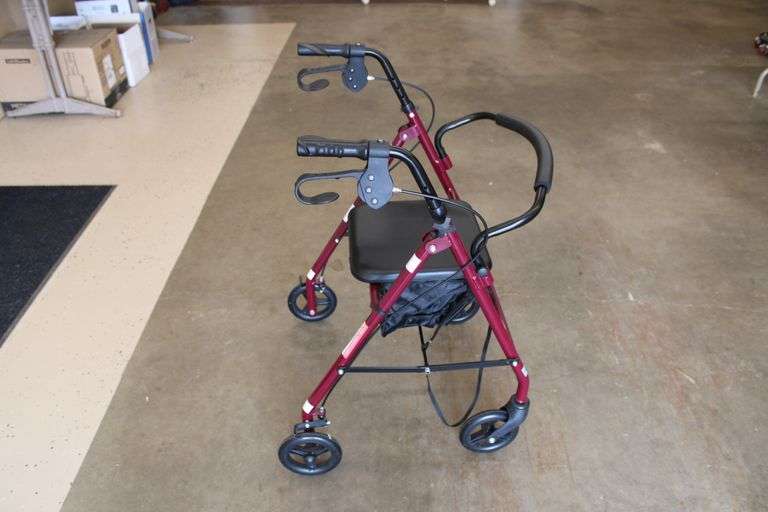 Midland handicap walker w/wheels & brakes - Lee Real Estate & Auction Service