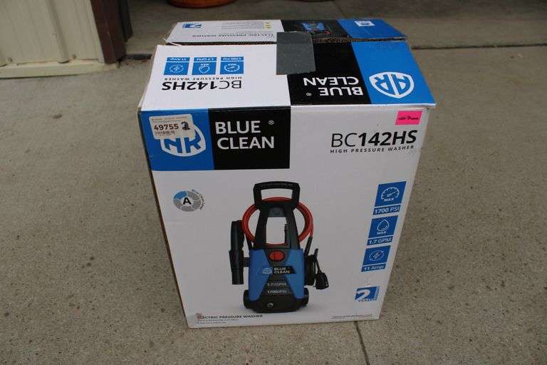 Blue Clean elec. pressure washer - Lee Real Estate & Auction Service