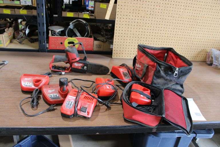 Milwaukee M12 Hatchet pruner, battery & chargers - Lee Real Estate ...