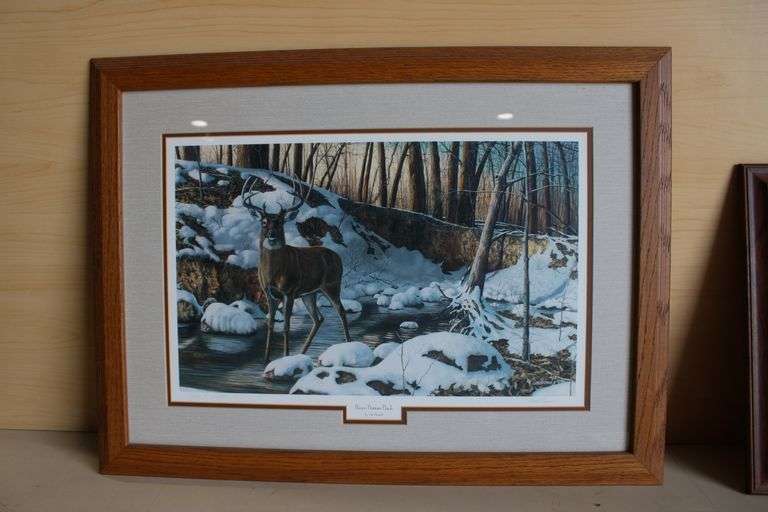 River Bottom Buck Framed Print, 24" x 32" - Lee Real Estate & Auction ...