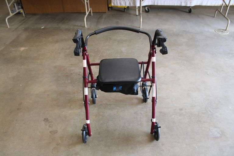 Midland handicap walker w/wheels & brakes - Lee Real Estate & Auction Service