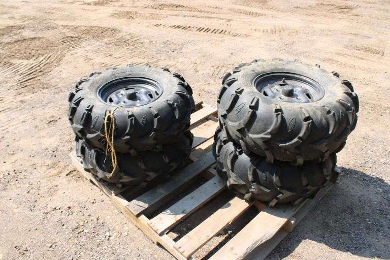 Set of ATV tires & rims - Lee Real Estate & Auction Service