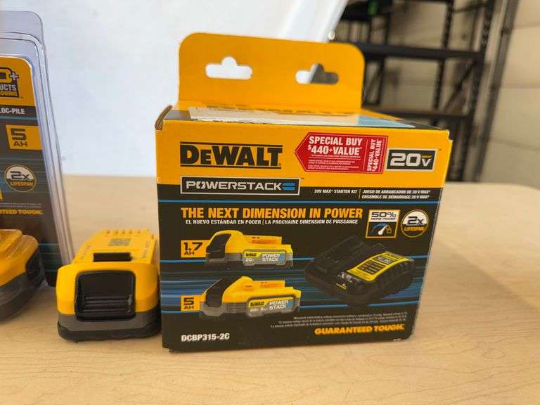 New DeWalt Power Stack Batteries - Lee Real Estate & Auction Service