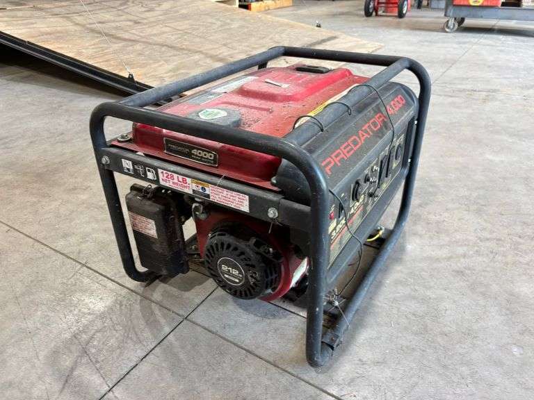 Predator 4000w Generator - Lee Real Estate & Auction Service