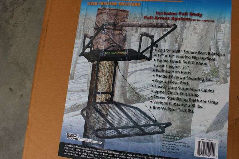Bearcat XL single person tree stand, NIB - Lee Real Estate & Auction ...