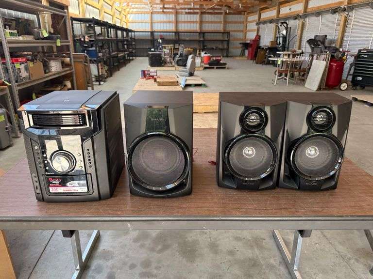 Sharp Stereo System - Lee Real Estate & Auction Service