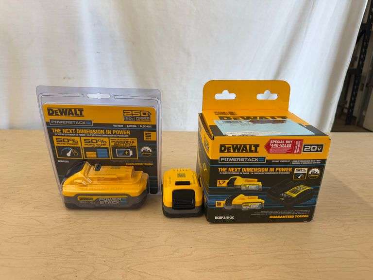 New DeWalt Power Stack Batteries - Lee Real Estate & Auction Service