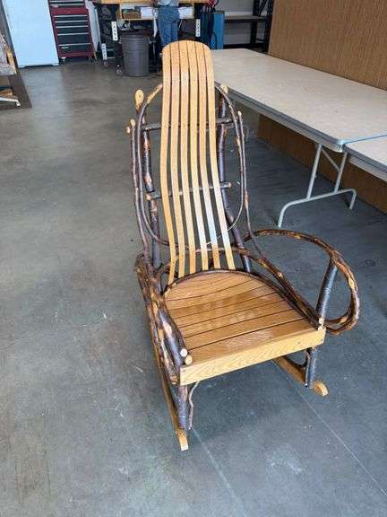 Amish Made Bent Wood Rocker - Lee Real Estate & Auction Service