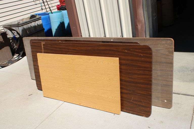 4 HD folding tables, 4' - 8' & 2 - 6' - Lee Real Estate & Auction Service