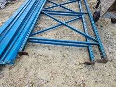 Section of Pallet Racking with boards - Lee Real Estate & Auction Service