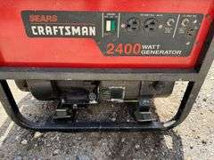 Craftsman 2400 Watt Generator - Lee Real Estate & Auction Service