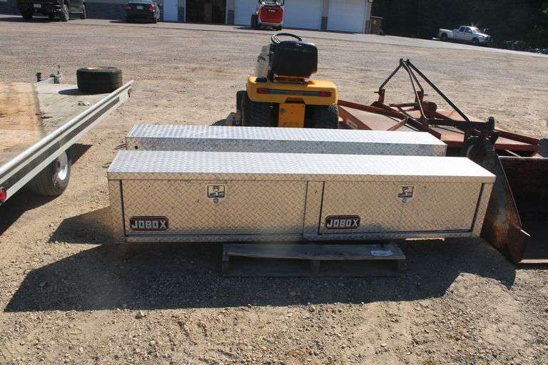 Pair of alum. truck side tool boxes - Lee Real Estate & Auction Service