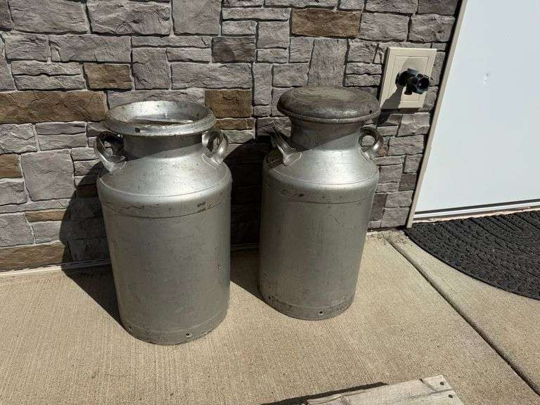 (2) Milk Cans - Lee Real Estate & Auction Service