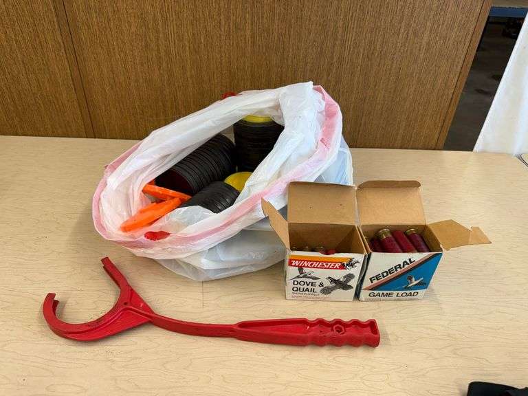 Clay Pigeons & (2) Partial Boxes of 12ga Ammo - Lee Real Estate ...