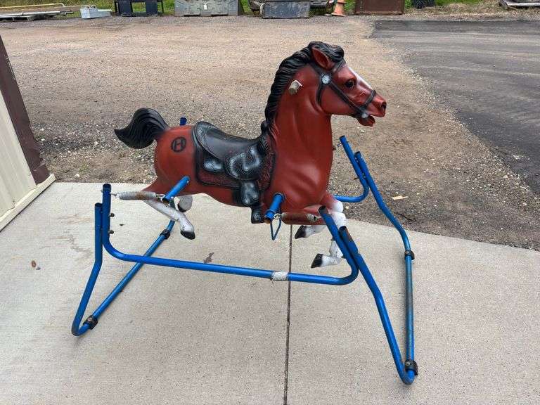 Vintage Spring Bouncing Horse - Lee Real Estate & Auction Service