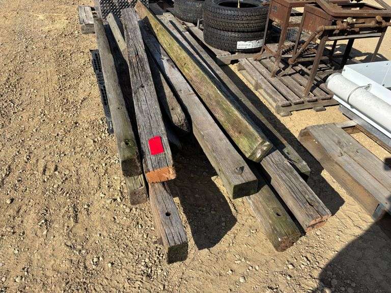 Pallet of Cedar & Fur Beams - Lee Real Estate & Auction Service