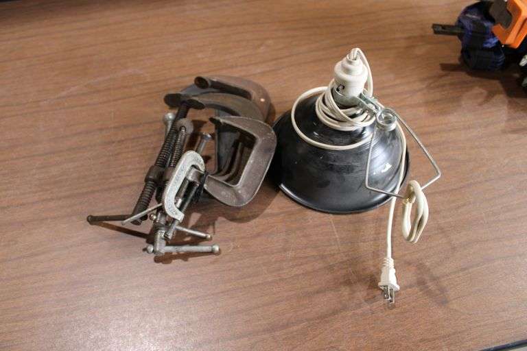 C clamps & heat lamp - Lee Real Estate & Auction Service