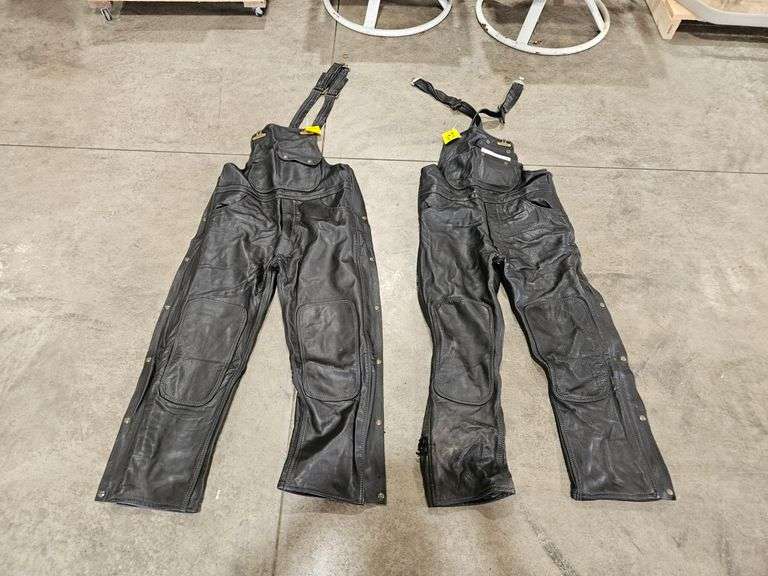 (2) Insulated Leather Riding Bibs - Lee Real Estate & Auction Service
