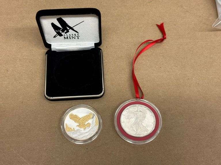 (2) Silver Bullion Coins - Lee Real Estate & Auction Service
