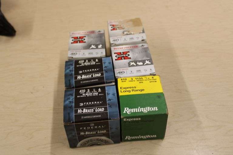 148 rounds 410 bird shot, 3" - Lee Real Estate & Auction Service