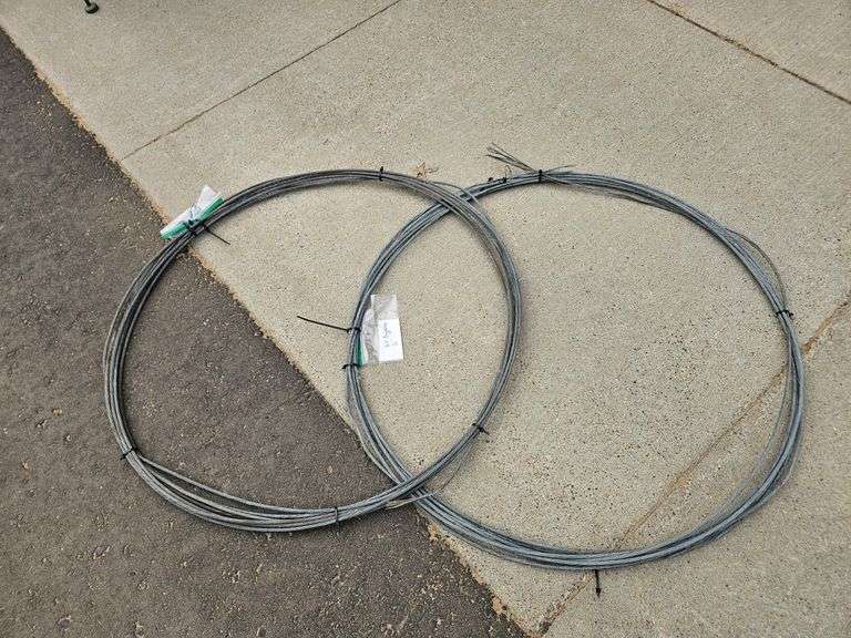 (2) 60ft Rolls of Guy Wire - Lee Real Estate & Auction Service