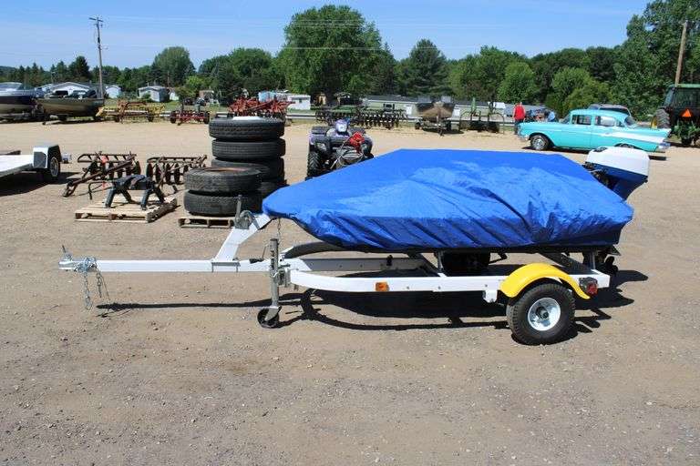 1969 Aqua Lark boat w/motor & trailer - Lee Real Estate & Auction Service