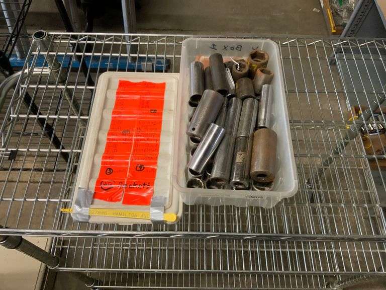 Shoe Box Container W/ 1/2 Drive 6 & 12- Point Sockets - Hamilton-Maring ...