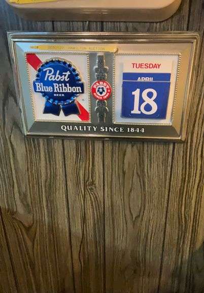 Pabst Blue Ribbon, beer calendar - Hamilton-Maring Auction Group
