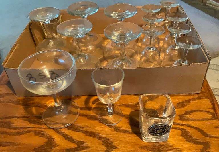 Two boxes of assorted glassware - Hamilton-Maring Auction Group