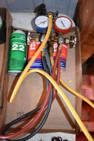(3) Cans Refrigerant R12 & R22, Refrigerant Tool - Hamilton-Maring ...