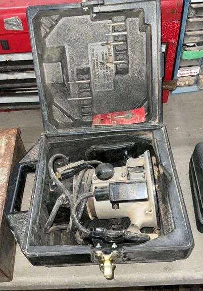 Craftsman Router in Case with Bits - Hamilton-Maring Auction Group