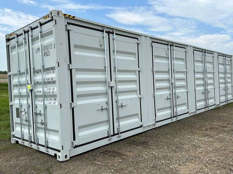 2023 Multi-Door Shipping Container, 40'x8'x9'6" Tall, Like New, Max ...