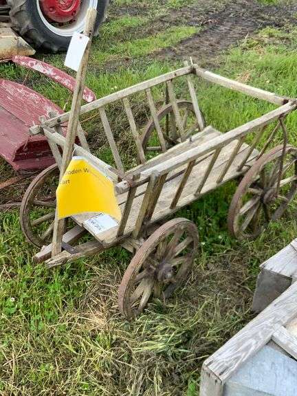 Wooden Wheel Goat Cart - Hamilton-Maring Auction Group