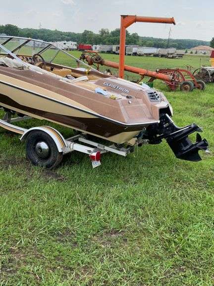 1980 Glastron 16' Boat With 140hp Mercury IO Engine - Hamilton-Maring ...