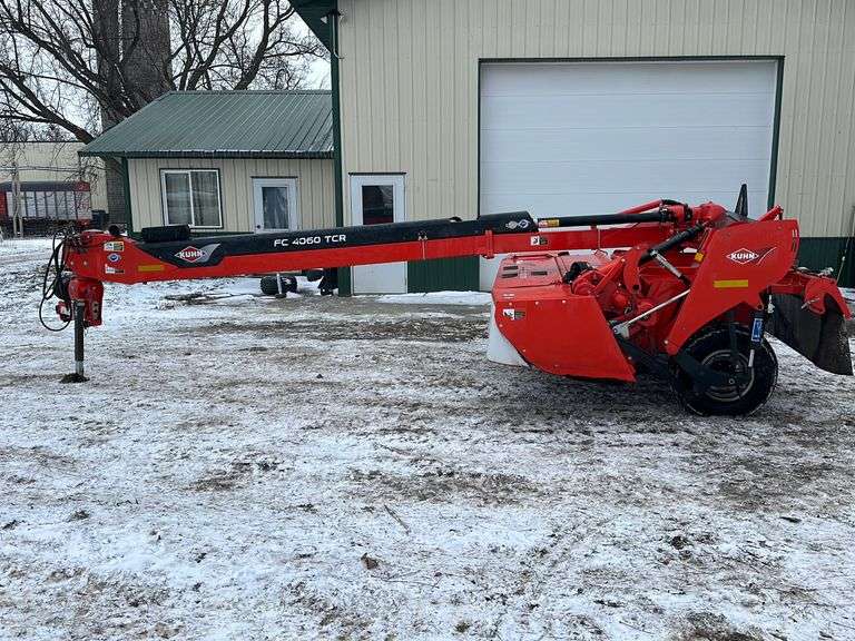 Kuhn FC 4060 TCR Discbine 12ft, Center pivot, rubber rolls, Small 1000 ...