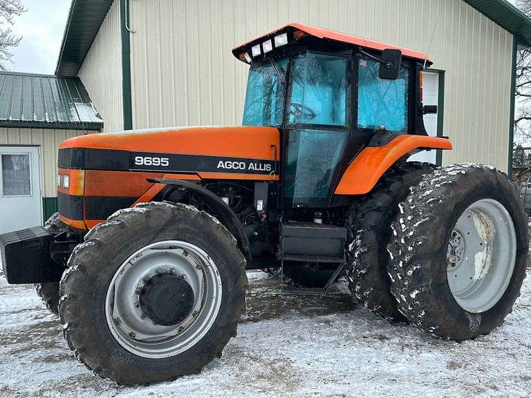 Agco Allis 9695 MFD Tractor, 5100 hrs, 18.4 tires and duals, 18 speed ...
