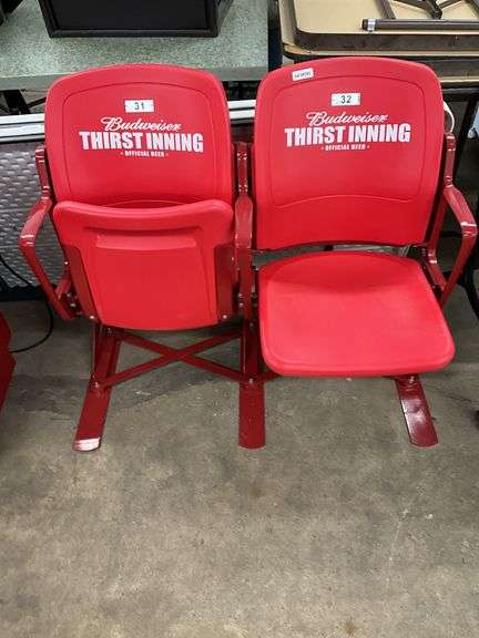 (2) Budweiser Stadium Seats - Hamilton-Maring Auction Group