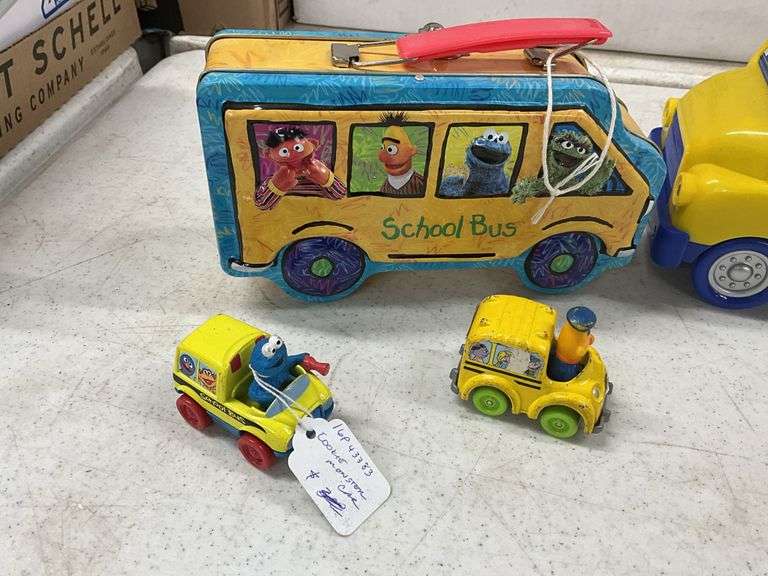 Sesame Street School Bus Collection (4) - Hamilton-Maring Auction Group