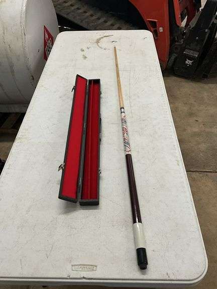 Budweiser 2pc Pool Stick with Case - Hamilton-Maring Auction Group