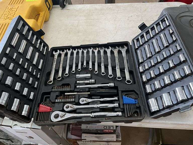 Benchtop combination wrench set - appears to be co - Hamilton-Maring ...