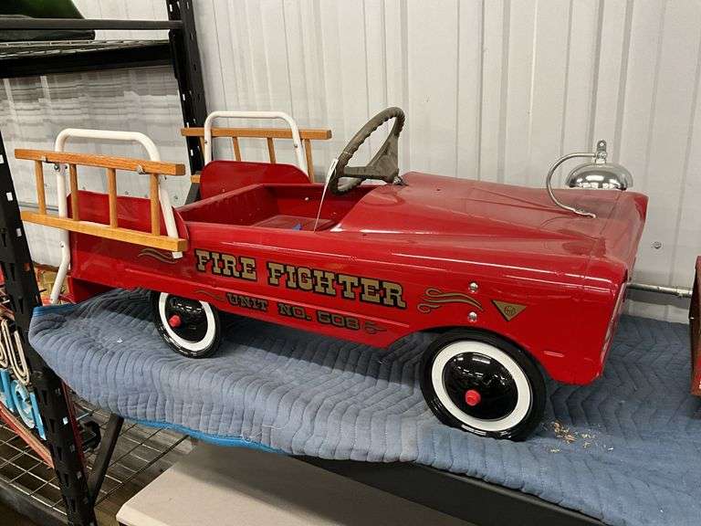 Restored AMF Fire Fighter NO, 508 Pedal Car, Very - Hamilton-Maring ...
