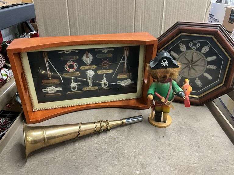 Clock, Knot Display, Horn - Hamilton-Maring Auction Group