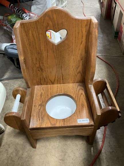 Wooden Potty Chair - Hamilton-Maring Auction Group